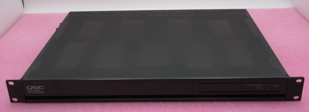 QSC MP-A20V 2 Channel 200W Per Channel 70V 100V 4, 8 ohms LO-Z/HI-Z Am ...