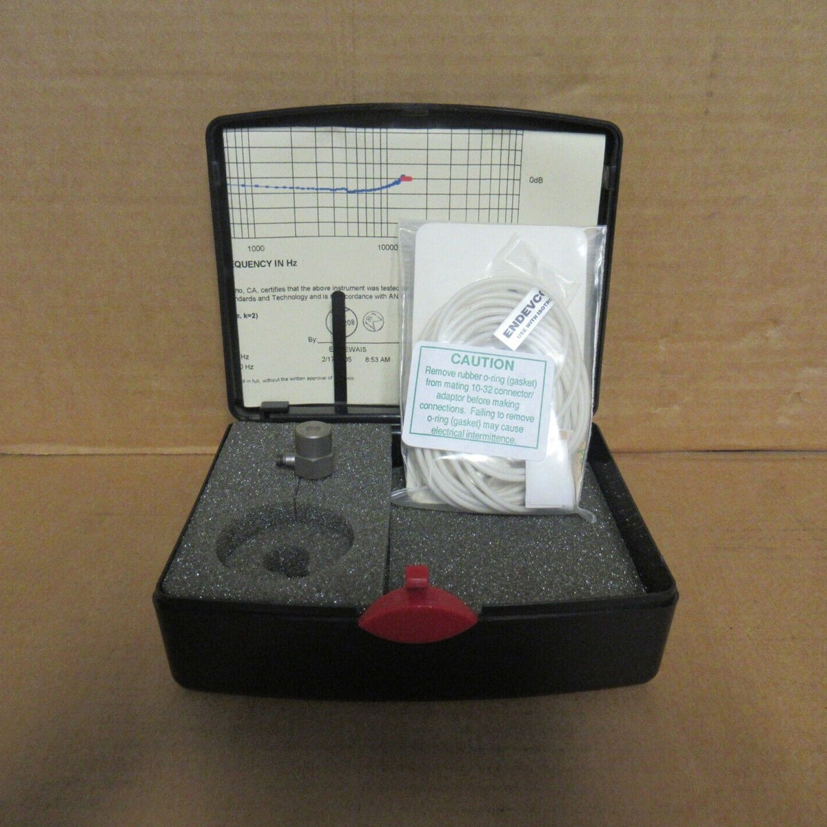 Endevco Model 751 Isotron Accelerometer + 3061A Cable For Vibration Se ...