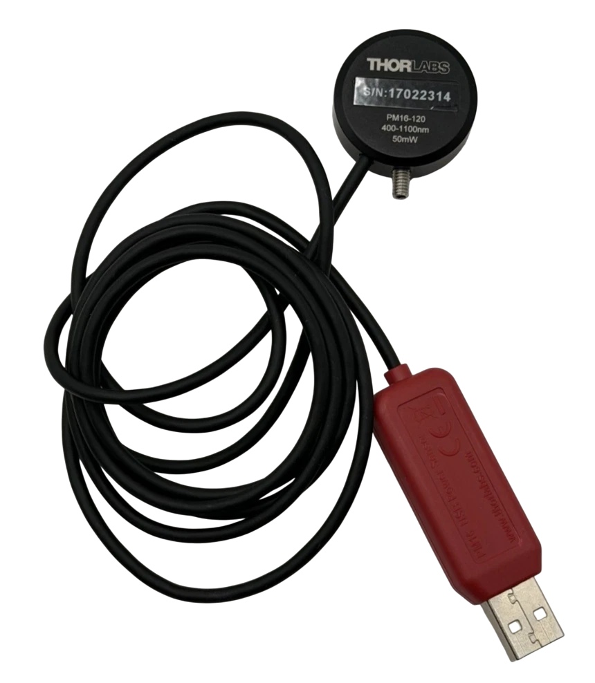 ThorLabs PM16120 USB Power Meter PhotoDiode SI 4001100NM 50mW Max Sens ...