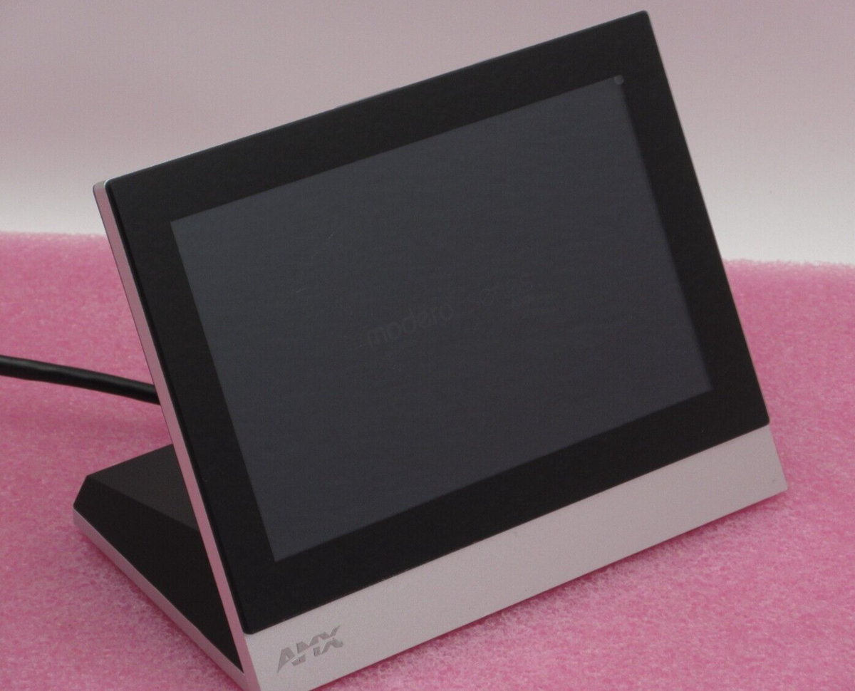 AMX MXT-700 7" Modero X Series G4 1024x600 PoE Panoramic Tabletop Touc ...